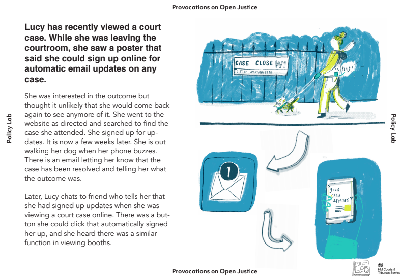 Using speculative design to explore the future of Open Justice – Policy Lab