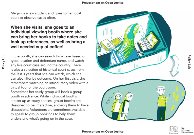 Using speculative design to explore the future of Open Justice – Policy Lab